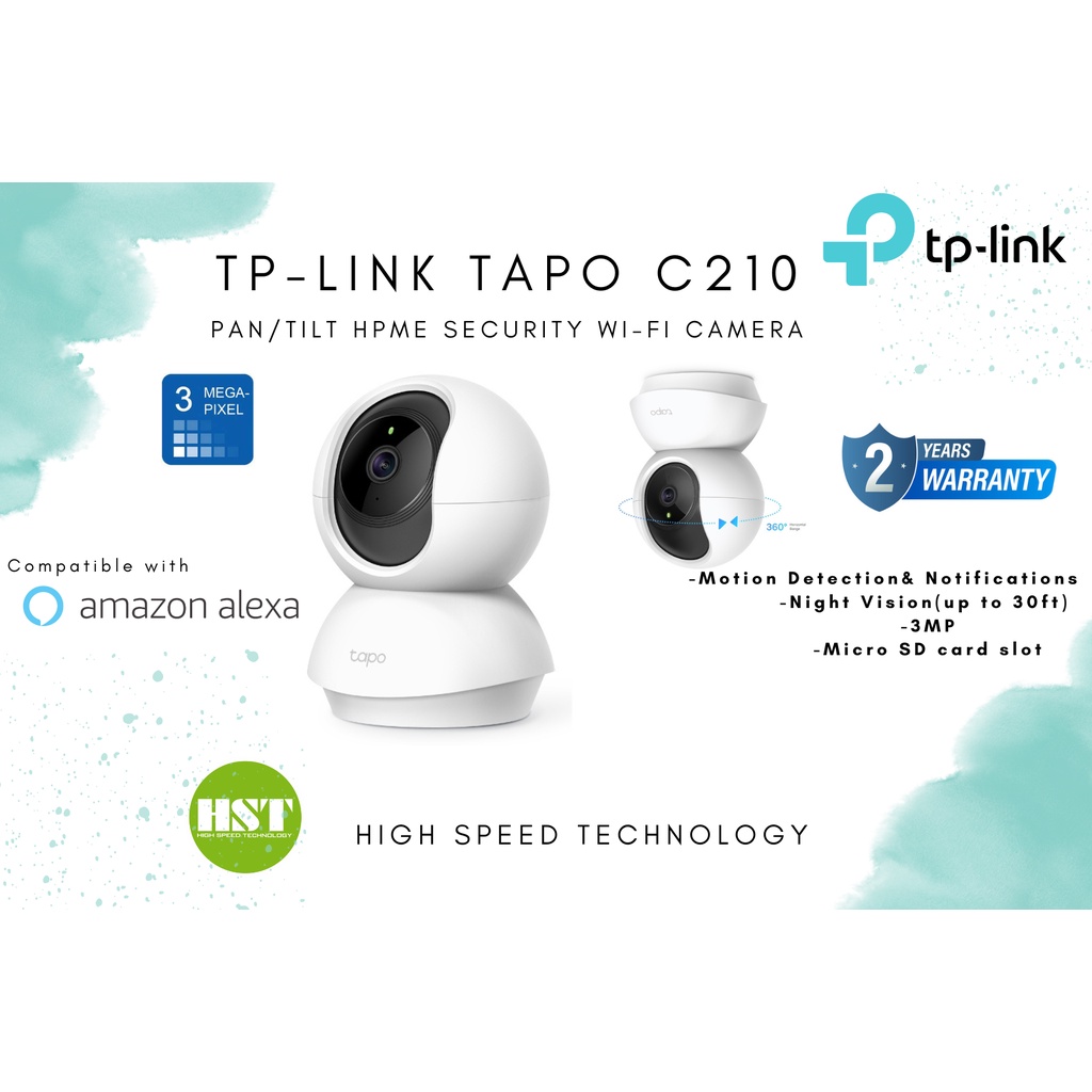 TP-LINK Tapo C210 Pan/Tilt Home Security Wi-Fi Camera | Shopee Malaysia