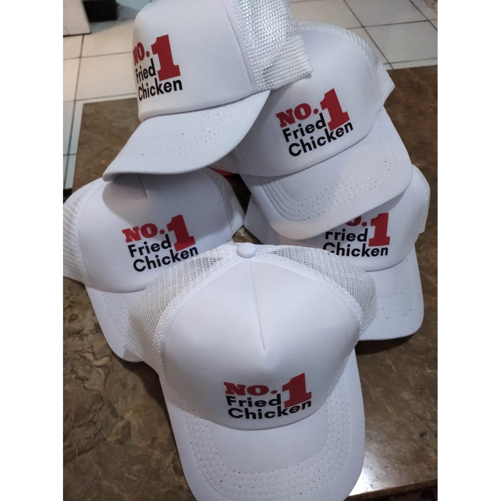 Merchandise KFC Logo Trucker Hat (Can Custom) | Shopee Malaysia
