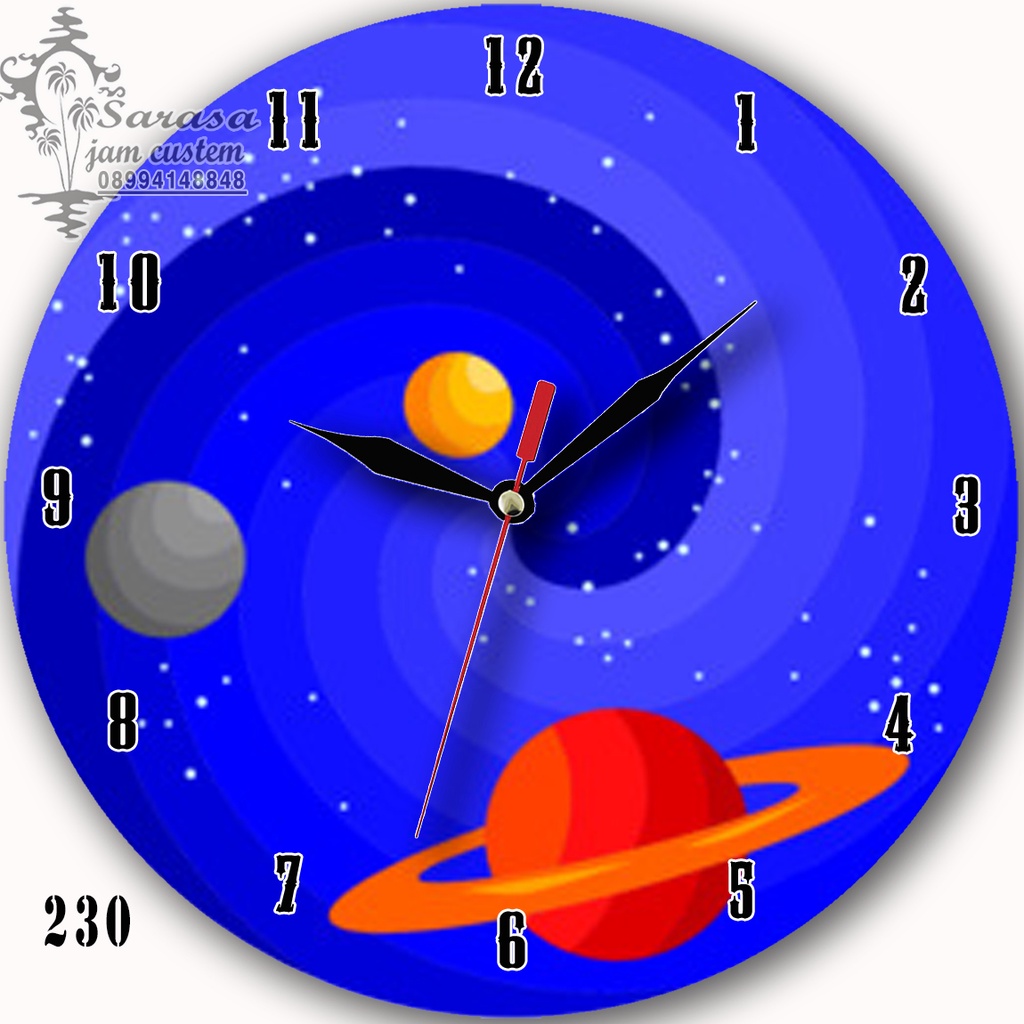 Custom PLANET 230 WALL CLOCK | Shopee Malaysia