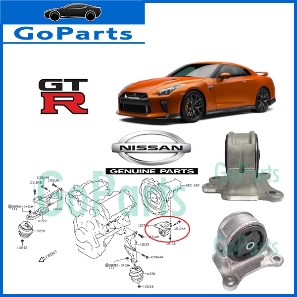 Rear Engine Mounting / Gear Box Mounting 1pc NISSAN ORIGINAL Nissan GT ...