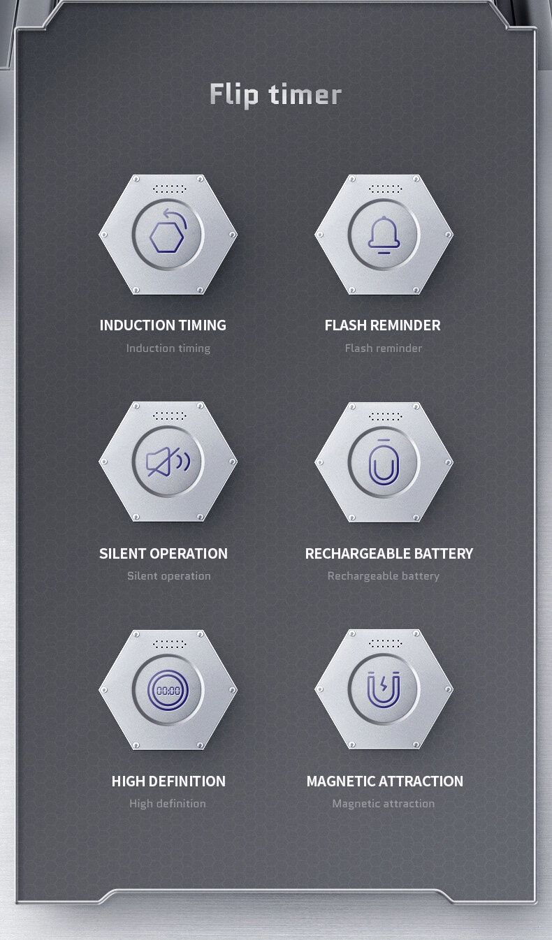 llano Ticktime LED Digital Timer Kitchen Timer Electronic Sports Stopwatch Timer Countdown Alarm ...