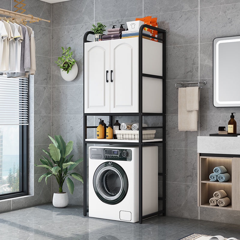 Washing Machine Storage Rack Toilet Rack Floor Waterproof Locker ...