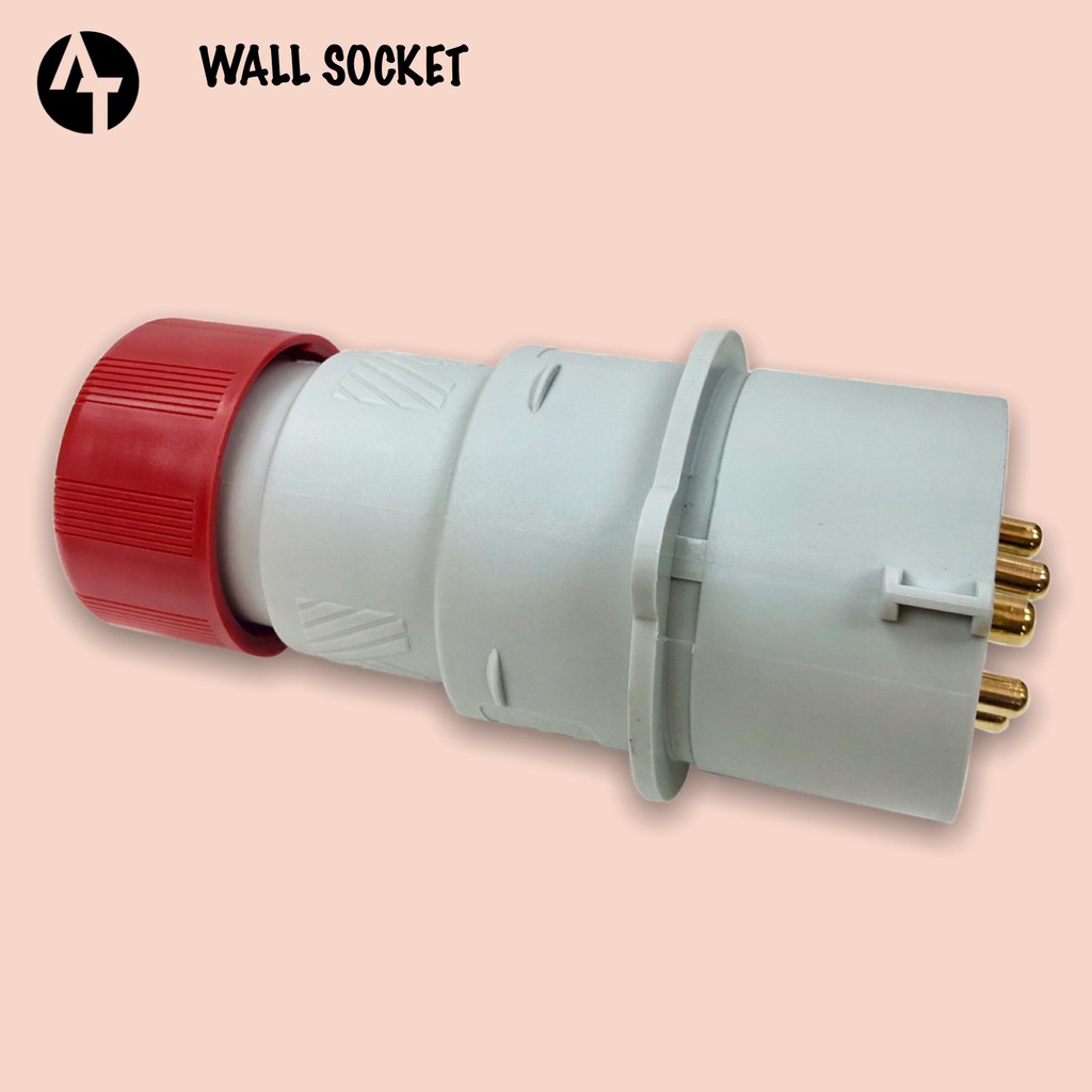 ILME 16A 5 Pin Plug & Wall Socket PE 1665 SV PE 1665 PI | Shopee Malaysia