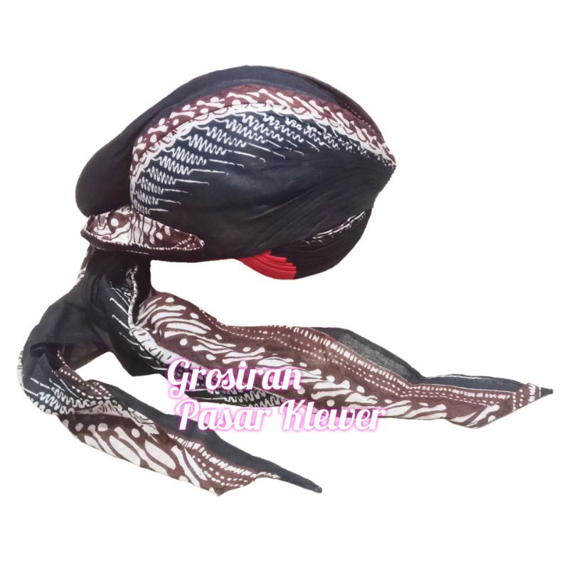 Blangkon Jogja All in 1 Wash Fold Jebeh + Sliwir with Kumitir Motif ...