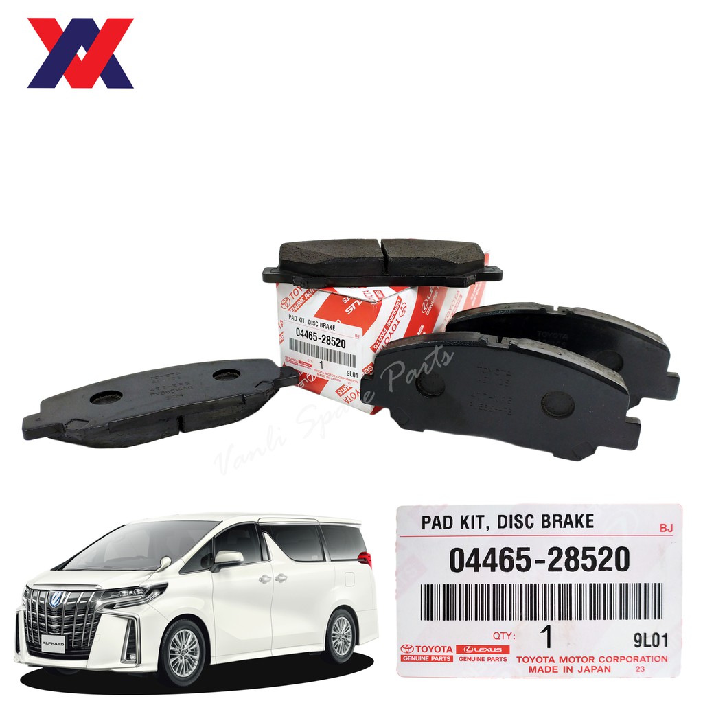 Toyota Front Brake Pads for Alphard / Estima / Vellfire ( Made in Japan ...