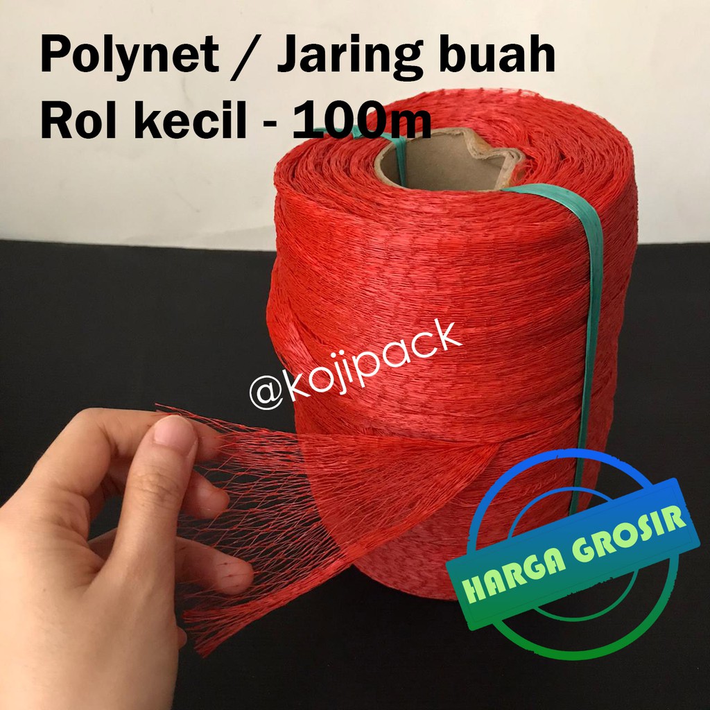 MERAH Best Fresh Polynet Roll Small 100m Red Fruit Net/ Good Quality ...