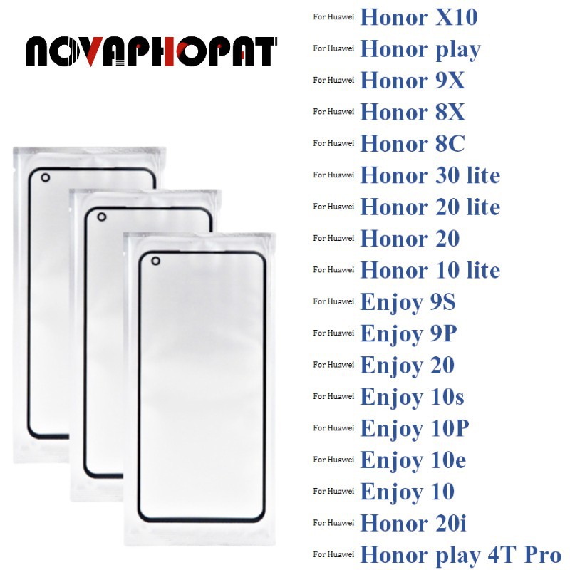 Novaphopat 2 in 1 Digitizer LCD Sensor Glass For Huawei Honor X10 Play 4T Pro 9X 8X 8C 30 20 20s ...
