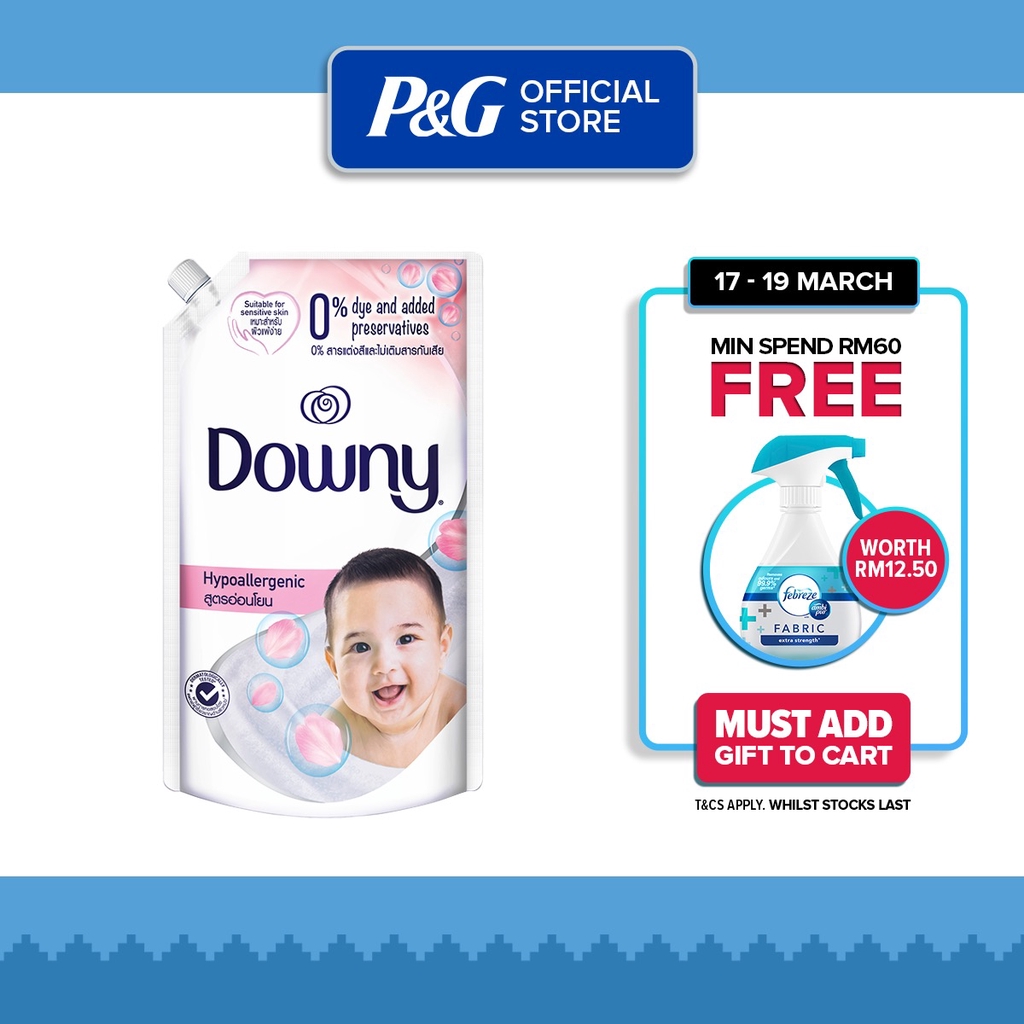 Downy Baby Hypoallergenic Gentle Concentrate Fabric Conditioner Refill ...