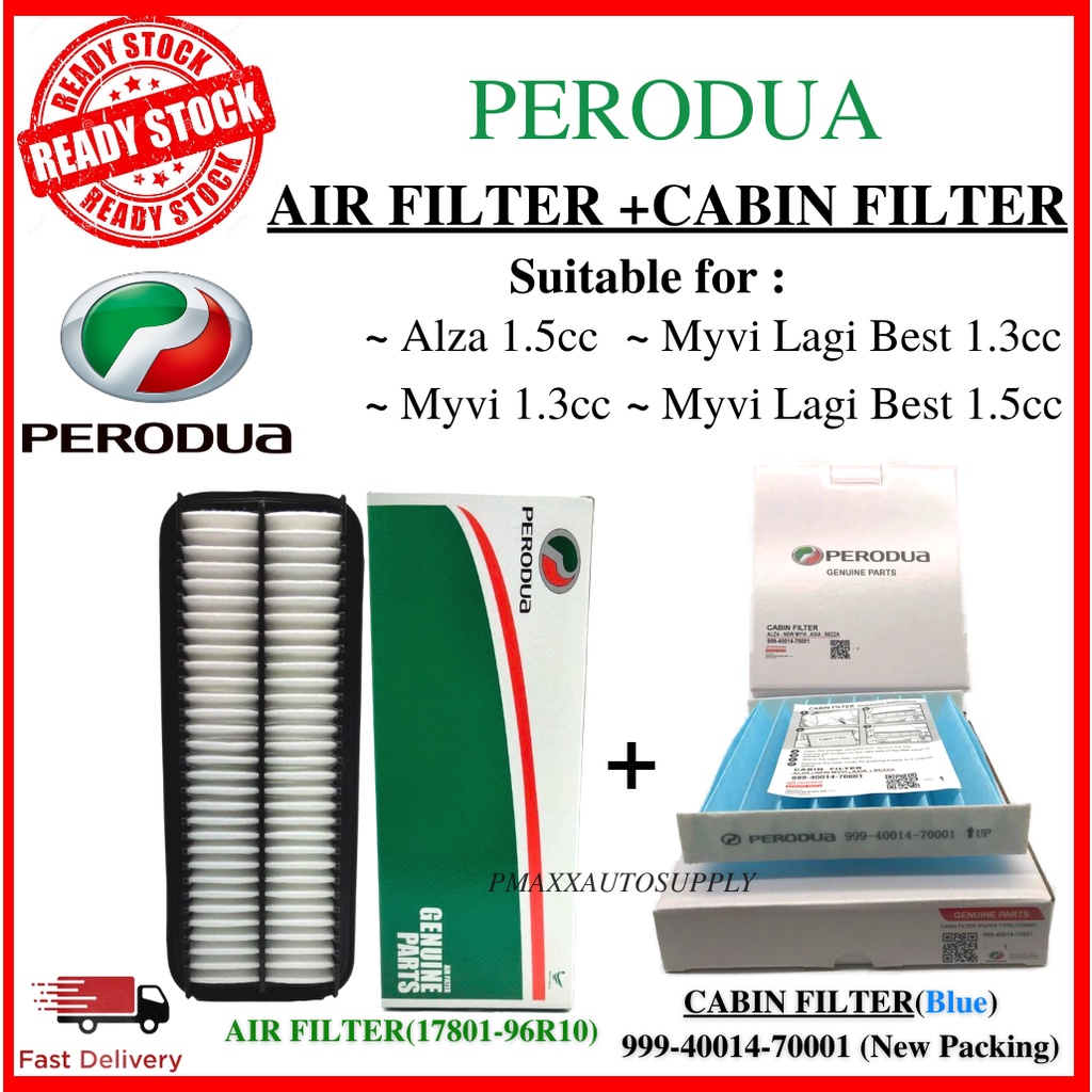 Air Filter Alza/Myvi/Myvi Lagi Best(96R10) + ORIGINAL Cabin Filter ...