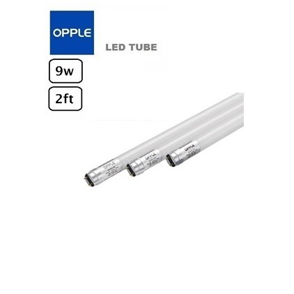 1pc OPPLE 9w T8 LED Tube 2ft 600mm DAYLIGHT 6500K, Mentol Panjang LED ...
