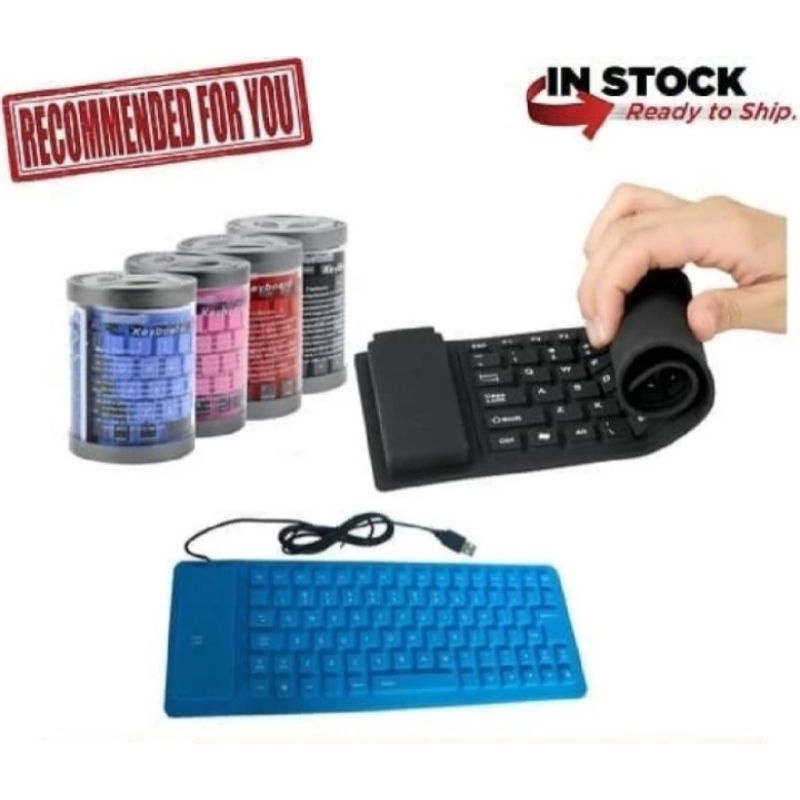 Flexible USB Keyboard Waterproof Flexible Keyboard | Shopee Malaysia