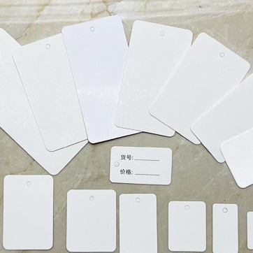 100 pcs - Blank Label Card for Price Tags / DIY Paper Card Hang tags ...