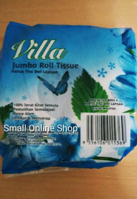 Villa Jumbo Roll Tissue(100% 2 Ply) | Shopee Malaysia