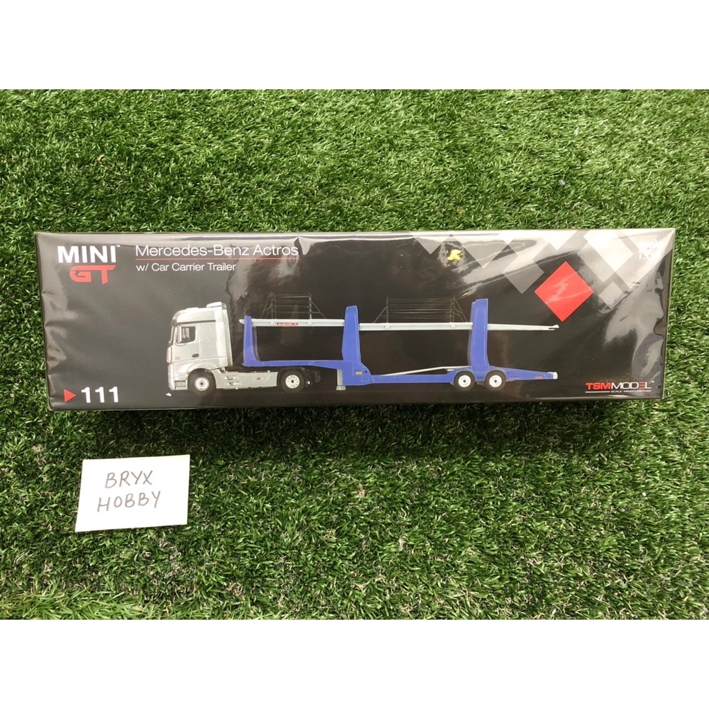 TSM Models Mini GT Mercedes Benz Actros With Car Carrier Trailer # ...