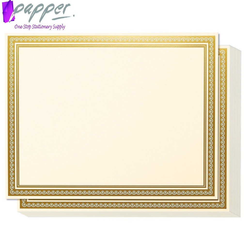 Certificate Paper 100Pcs | Shopee Malaysia