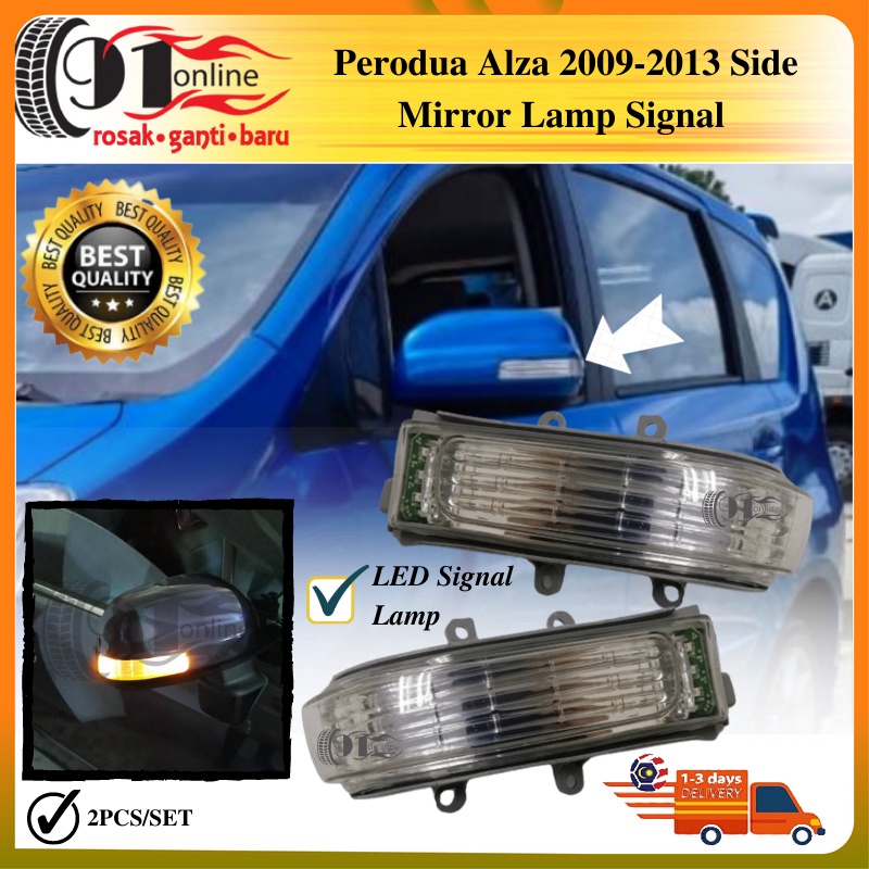 Perodua Alza 2009-2013 high Quality Side Mirror Lamp Signal Lampu 2PCS ...