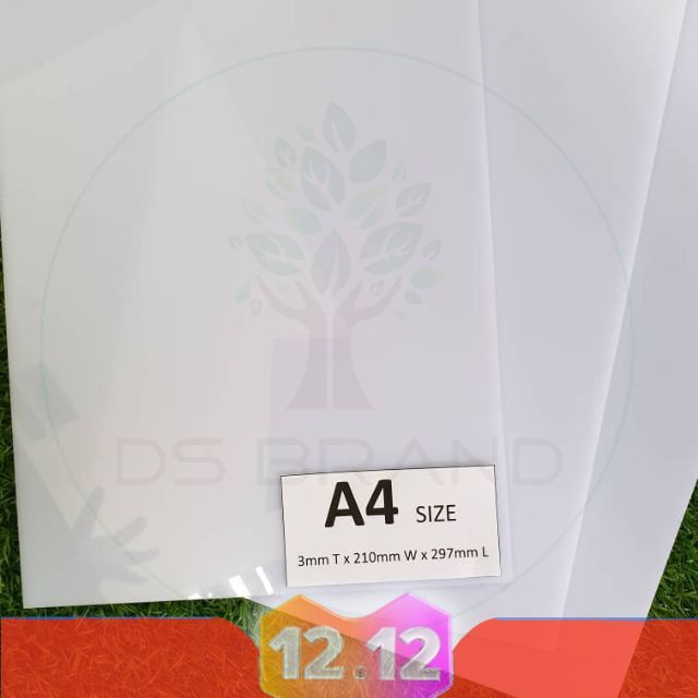 Acrylic White Sheet. A4 | Shopee Malaysia