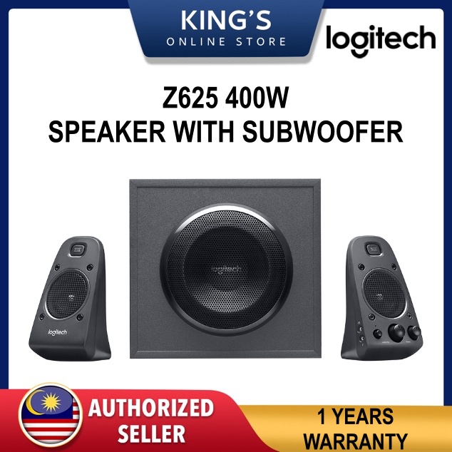 LOGITECH Z625 SPEAKER SYSTEM WITH SUBWOOFER AND OPTICAL INPUT | Shopee ...