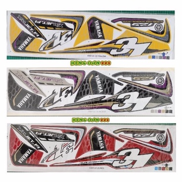YAMAHA EGO LC (2) Stripe Body Sticker Cover Set | Shopee Malaysia