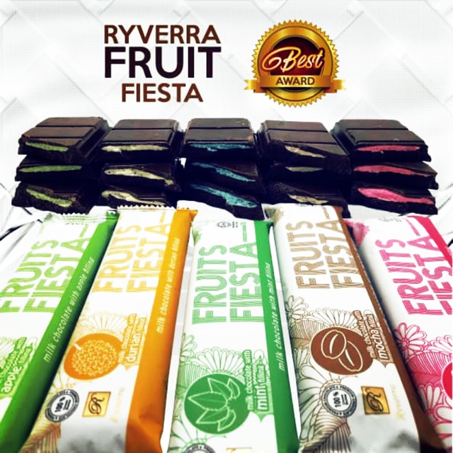 Chocolate Bar Fruit Fiesta 45g by Ryverra | Shopee Malaysia