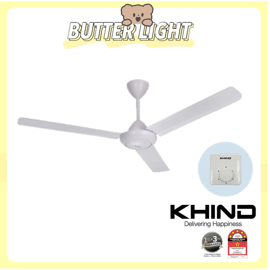 KHIND 60" CF618/CF618B Ceiling Fan with Regulator (Warranty 3Years / 1 ...