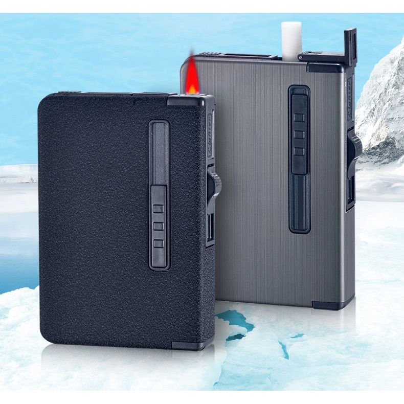 Automatic Cigarette Case Dispenser with Built in Torch Lighter (Kotak ...
