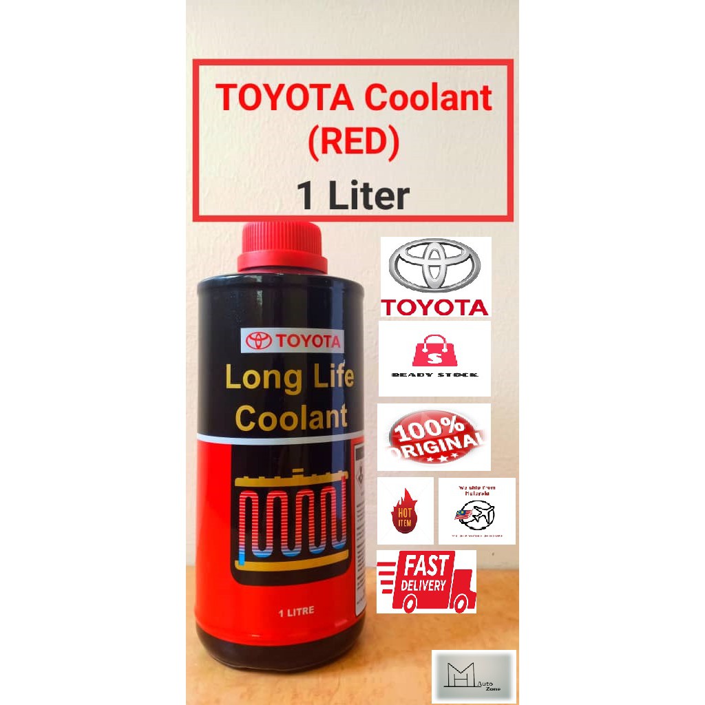 Original UMW Toyota Long Life Coolant 1L Red Coolant 1L - 088891L | Shopee Malaysia