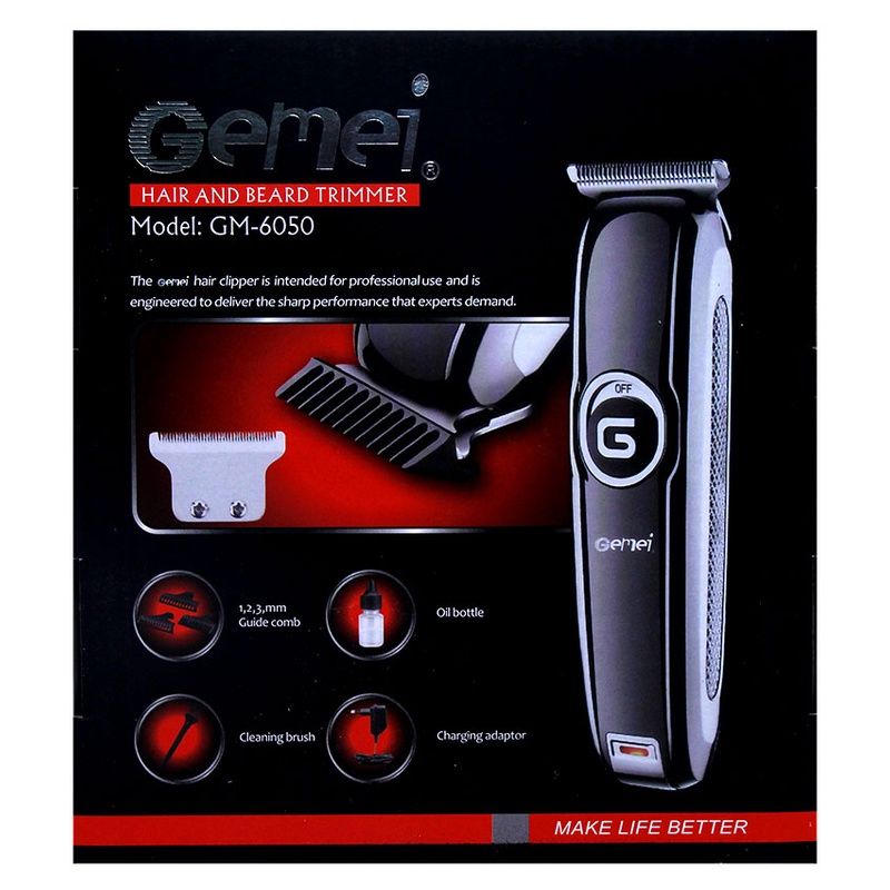 Geemy GM 6050 Professional Hair Clipper Rechargeable Hair Trimmer ...