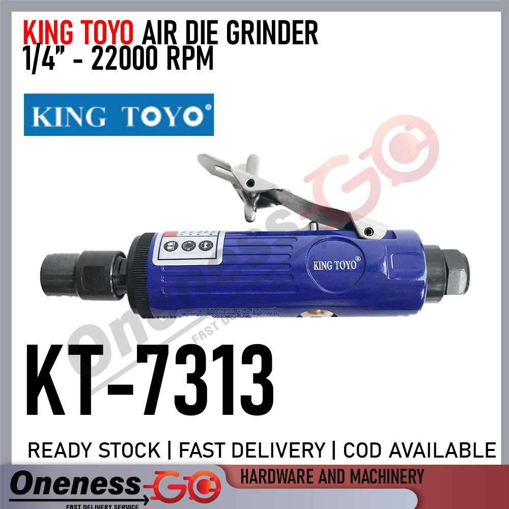 ''KING TOYO'' AIR DIE GRINGER 1/4'' - 22000 RPM -KT-7313 | Shopee Malaysia