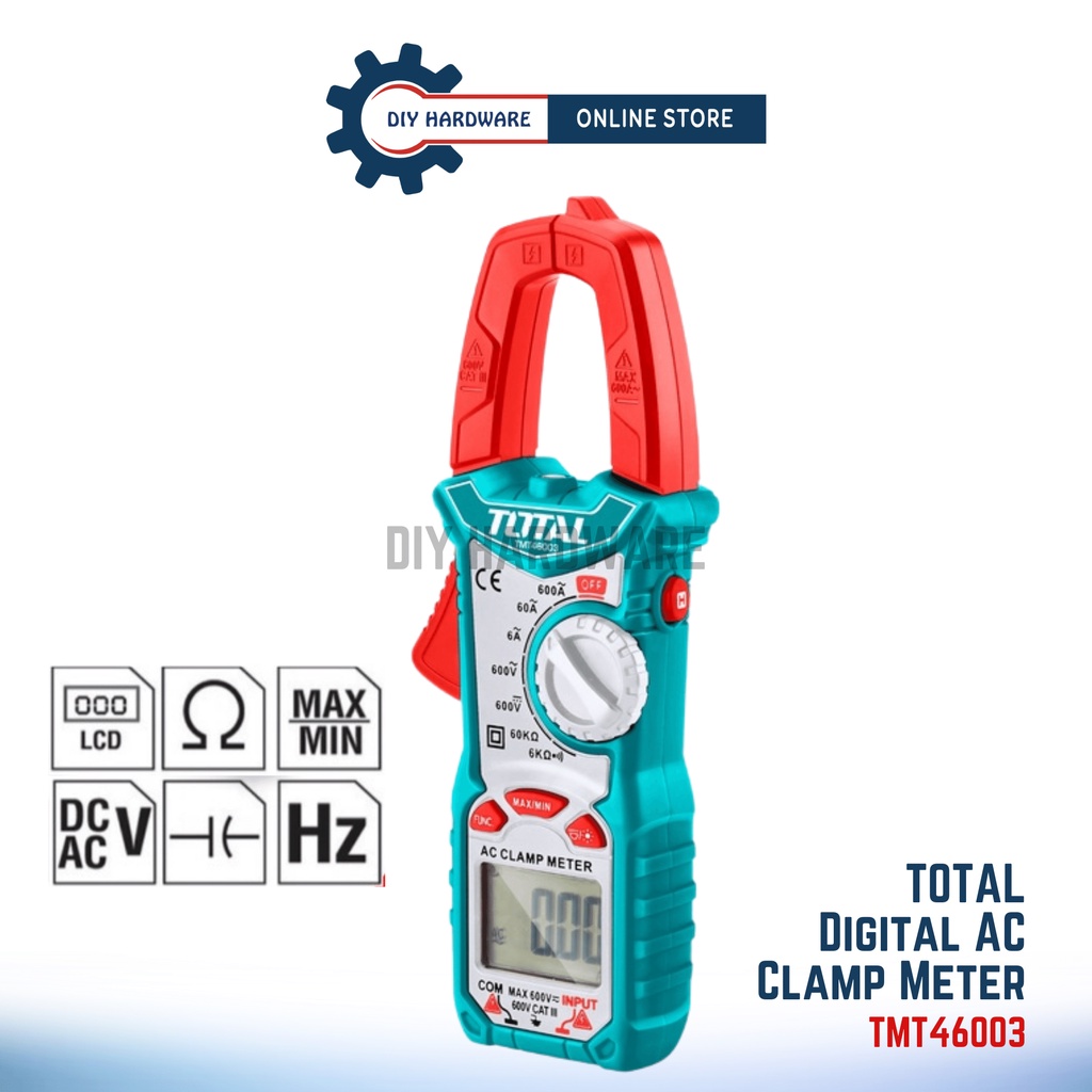 Total Digital AC Clamp Meter (CAT III 600V) TMT46003 | Shopee Malaysia