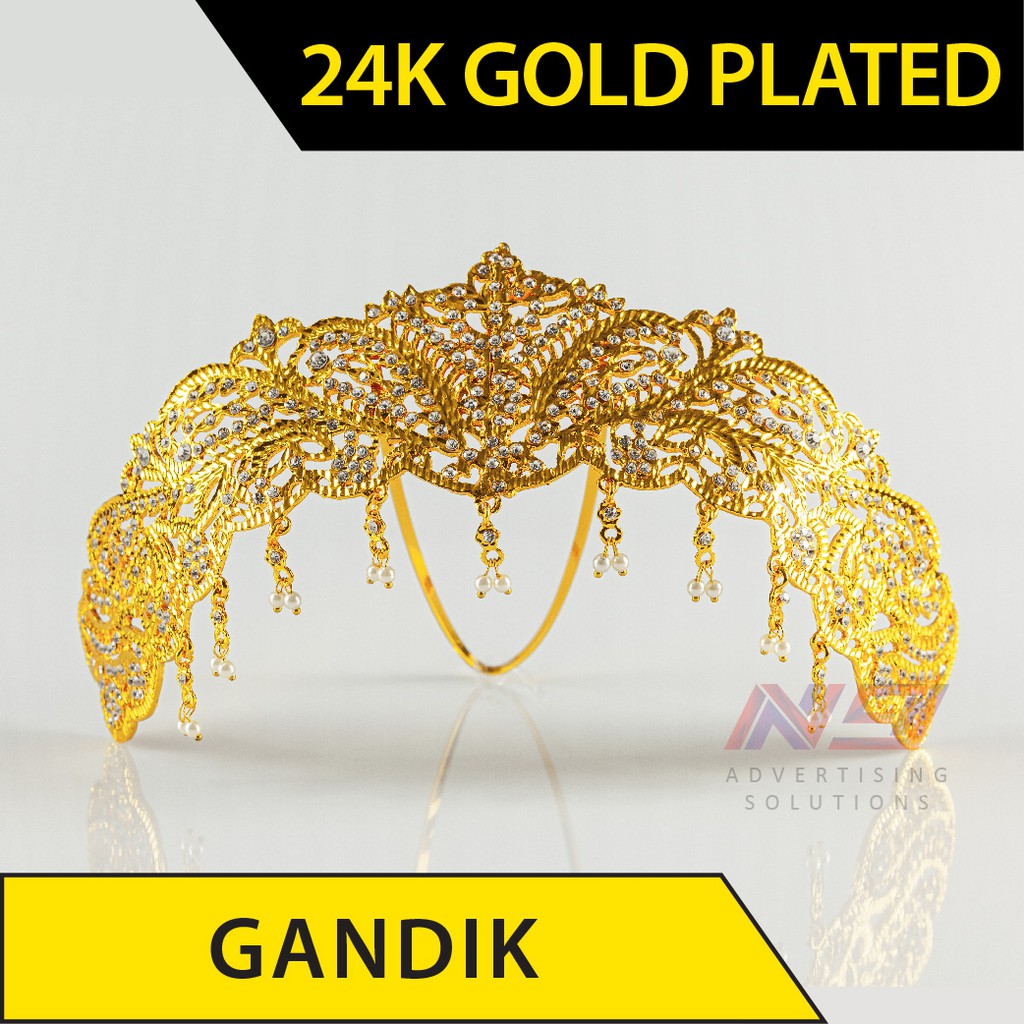 Tradisional Sanggul Lintang Gandik Emas Perkahwinan Pengantin Perempuan ...