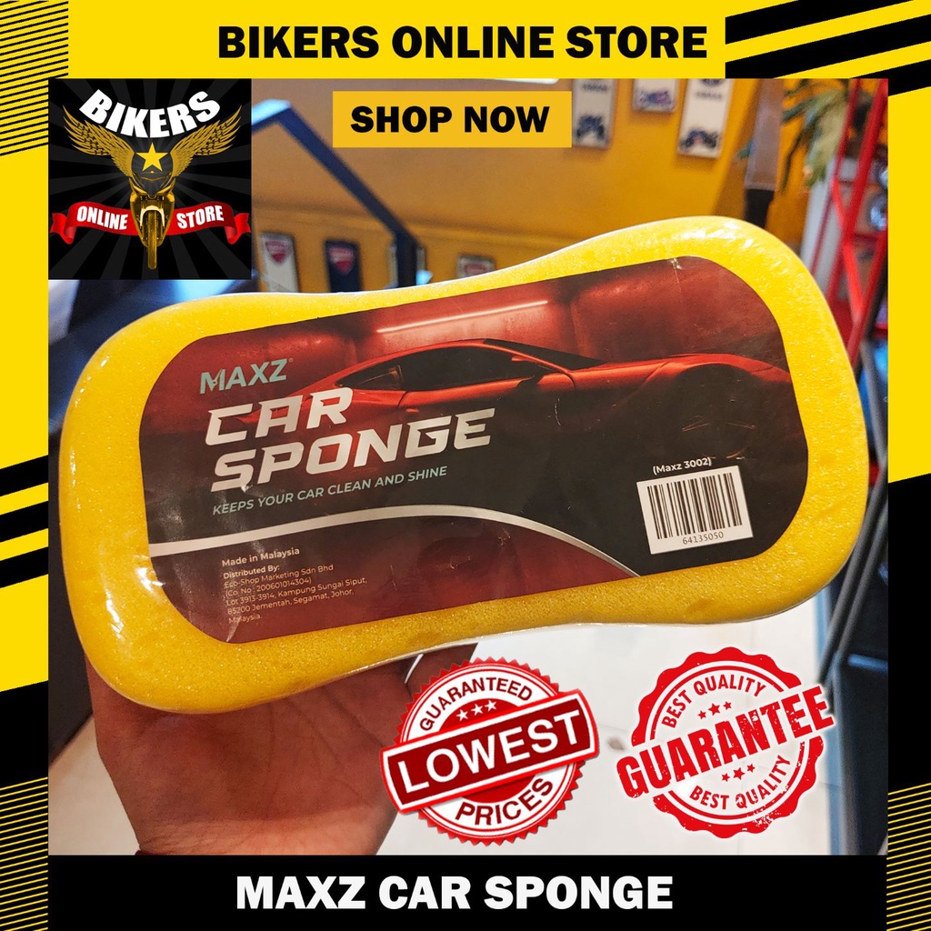 SPONGE CAR AND MOTORCYCLES (KEEPS YOUR CAR AND MOTORCYCLES CLEAN AND ...