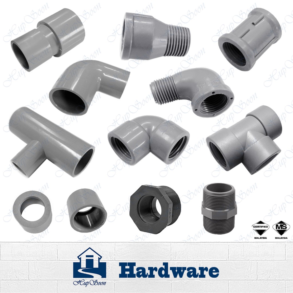 PVC Pipe Fittings (15x15/ 20x15/ 25x15/ 25x20)mm Acetal Reducing Socket ...