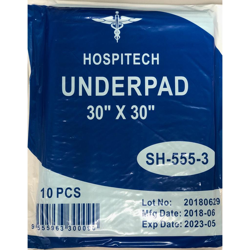 HOSPITECH UNDERPAD DISPOSABLE 30" X 30" 10'S | Shopee Malaysia