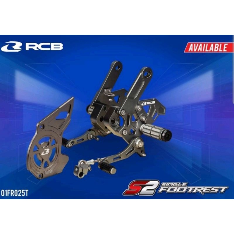 RCB S2 Single Footrest Set for Y15ZR RACING BOY Y16zr Y15 Y16 | Shopee ...