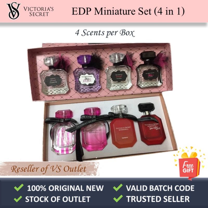 💯 Original New Outlet EDP Mini Gift Set (30ml x 4) Bombshell Tease ...