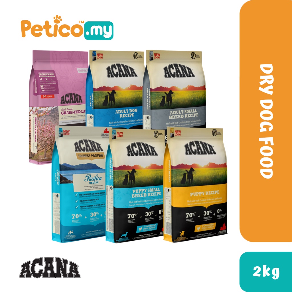 Acana 2kg Dry Dog Food (Adult/ Small Breed/ Puppy/ Pacifica/ Grass-Fed Lamb) | Shopee Malaysia