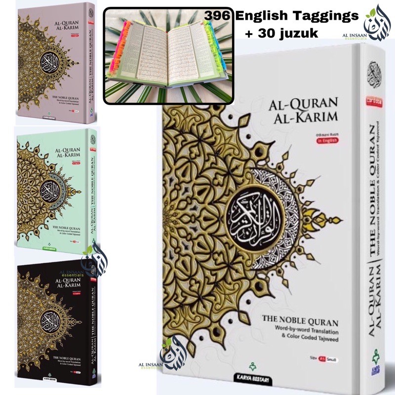 A5 & A4 NOBLE QURAN WITH/WITHOUT ENGLISH TAGGINGS | Shopee Malaysia