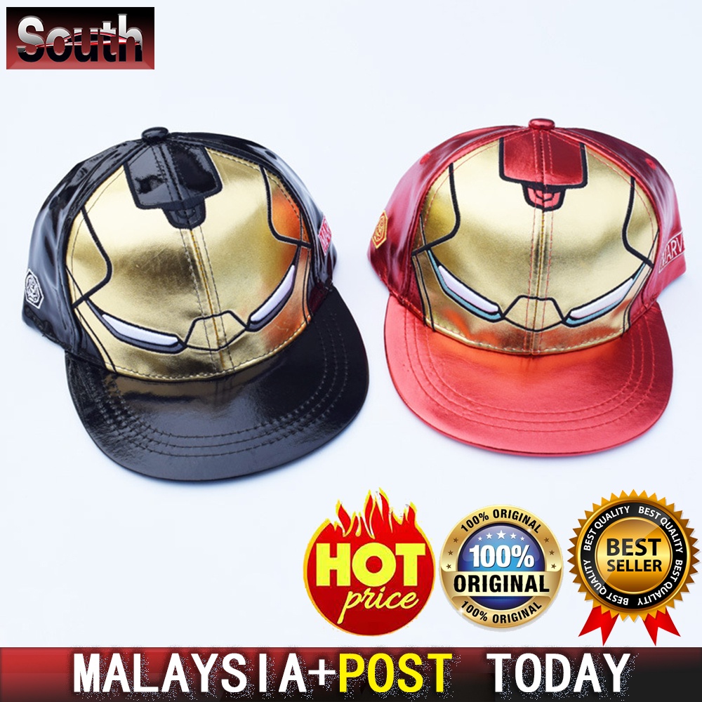 Iron Man Cap Hat Kid Adult Hip Hop Baby Cap Topi Budak Marvel's Super ...