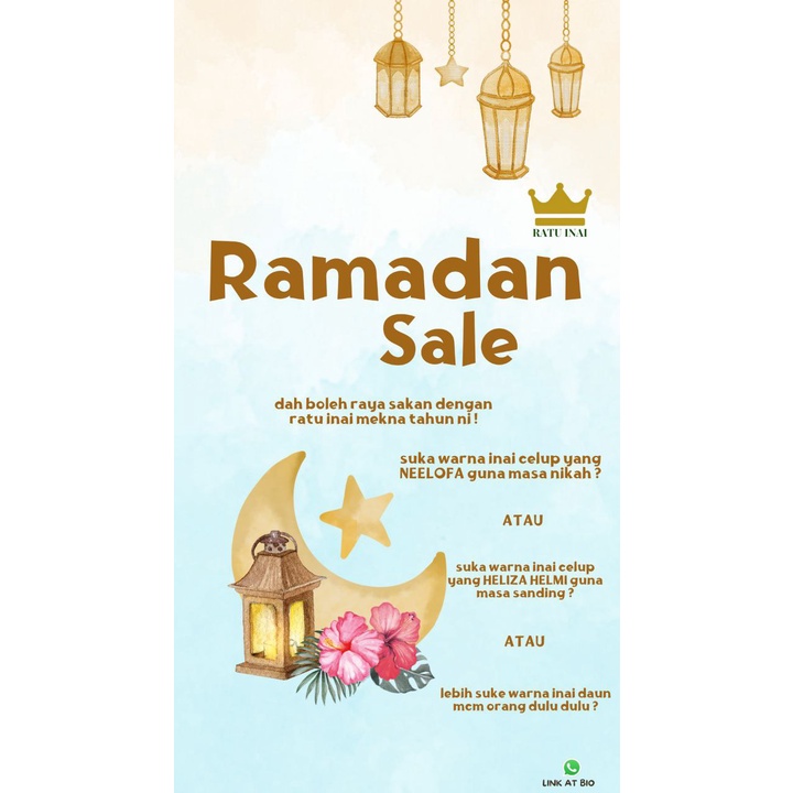 PROMOSI RAYA SET INAI CELUP DAN STICKER INAI (ratu inai mekna) | Shopee ...