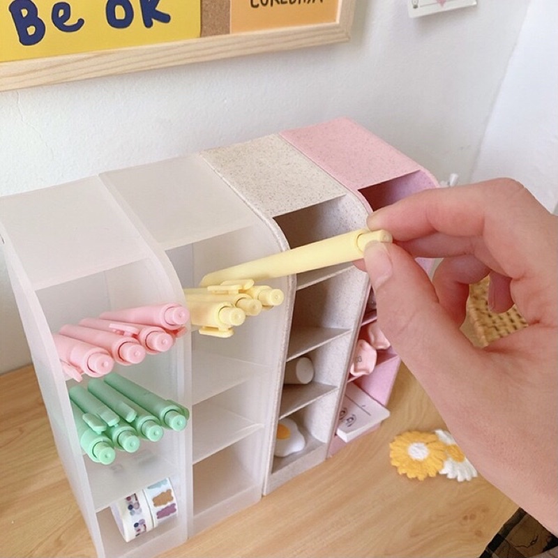 Pencil Pen Multipurpose Holder Stationery Organizer Storage Box ...