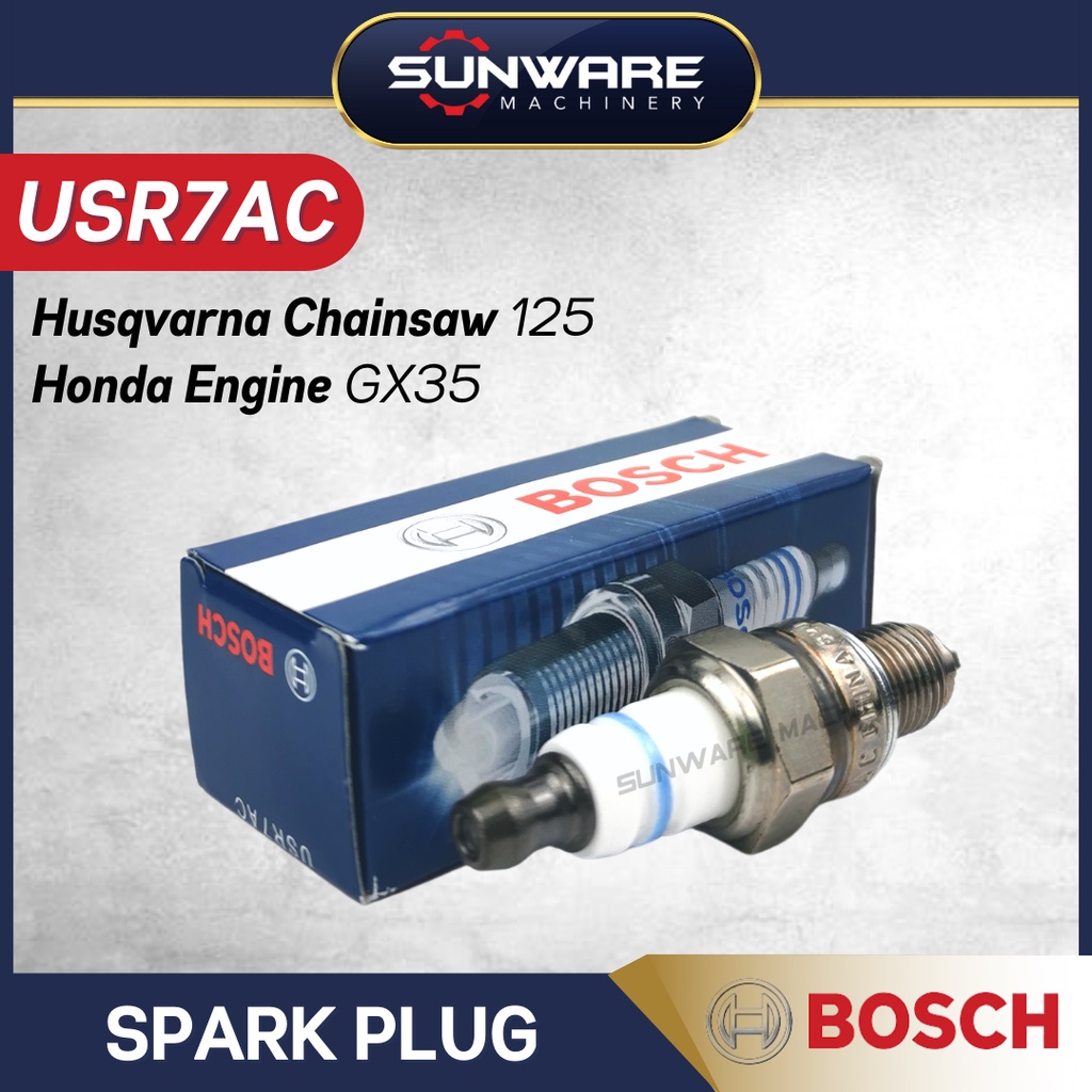 BOSCH Spark Plug USR7AC (Husqvarna 125 Chainsaw Honda Engine) | Shopee ...