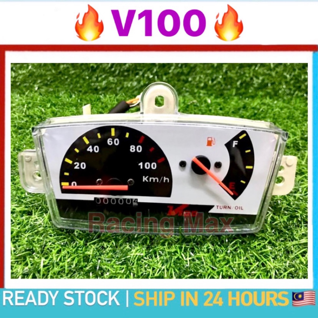 SUZUKI V100 METER ASSY SPEEDOMETER SPEEDO METER ASSY SPARE PART V 100 ...