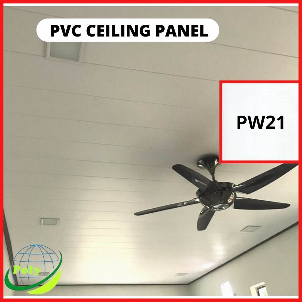 6FT PVC Ceiling Wall Panel Home Ceiling/Wall Waterproof 30cm x 8mm (Ready Stock) Support Max to ...