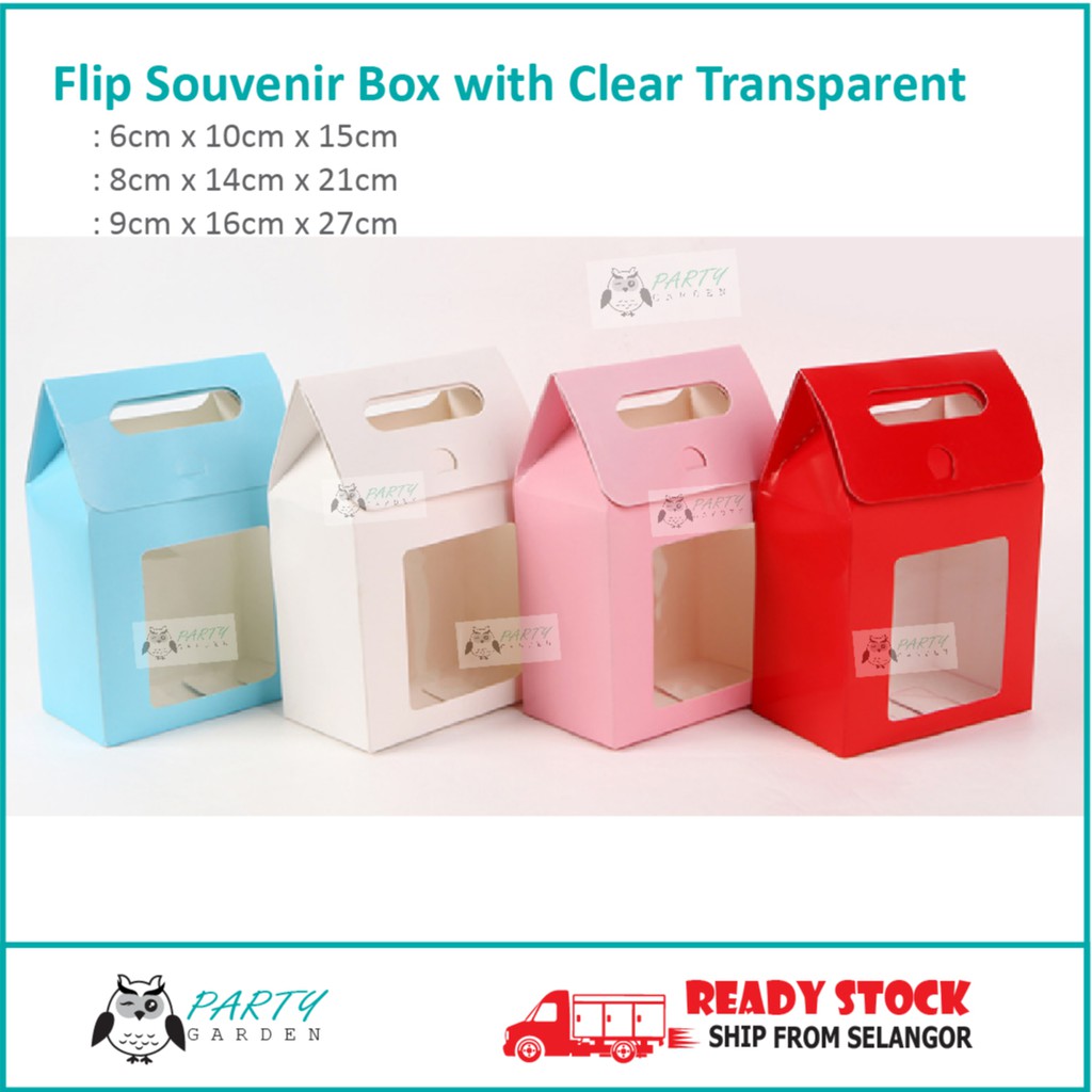 12pcs x Flip Box with Transparent Window | Shopee Malaysia