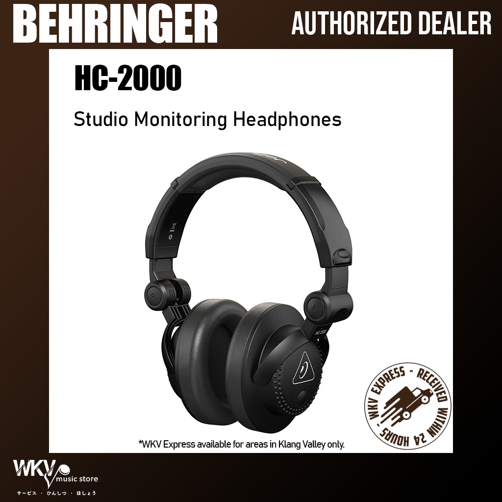 Behringer HC2000 Studio Monitoring Headphones (HC 2000 / HC-2000 ...