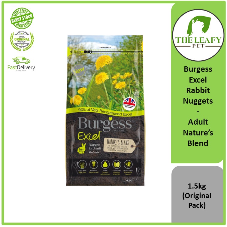 Burgess Excel Rabbit Food / Nuggets Full Range for All Life Stages ...