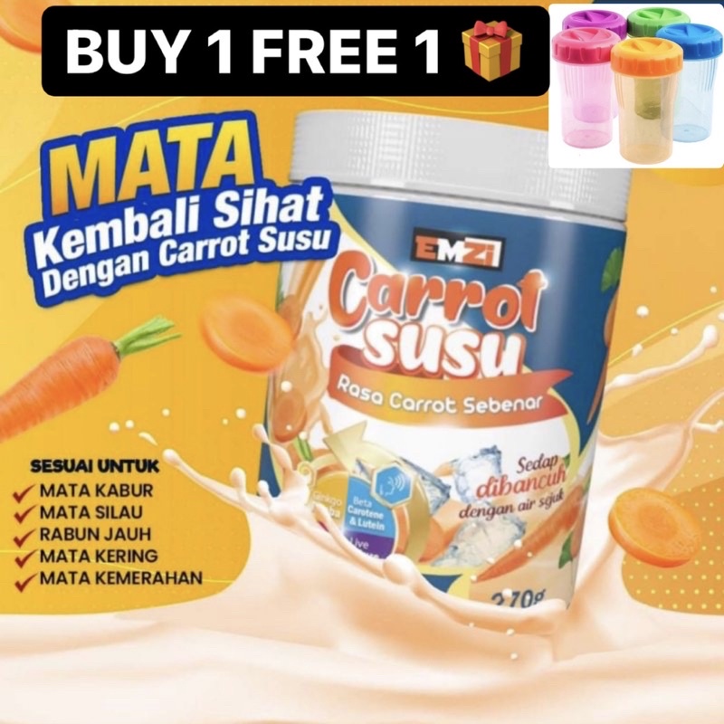 💯 ORIGINAL CARROT SUSU Minuman Kesihatan Untuk Mata dan Minda SUSU ...