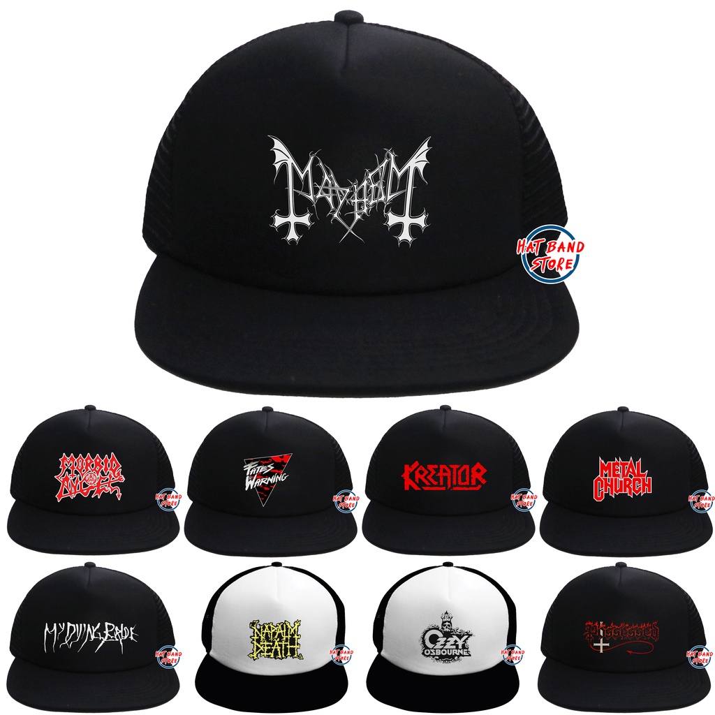 Band Hat / Metal Band Hat / Metal Band Hat Part 11 / Trucker Hat ...