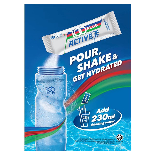 F&N 100Plus Active Powder (15g x 15's) | Shopee Malaysia